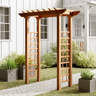 Alcott Hill® Claborn 57" W x 24" D Vinyl Arbor & Reviews | Wayfair