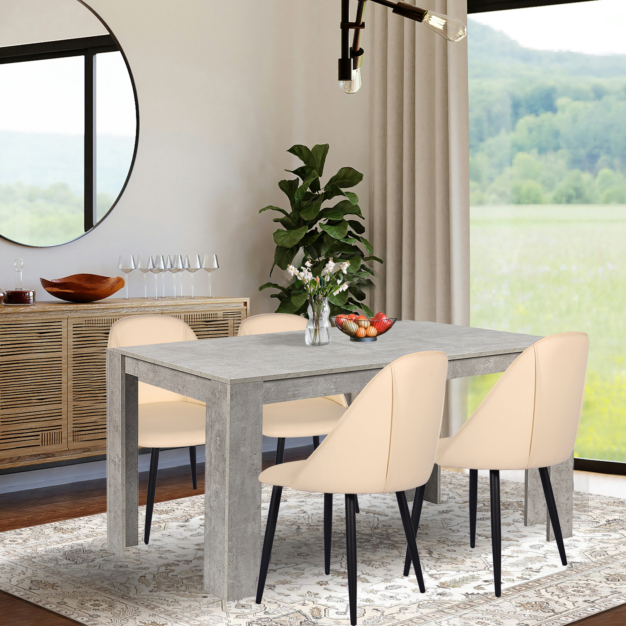 Mercer41 Dianette 4 - Person Dining Set - Wayfair Canada