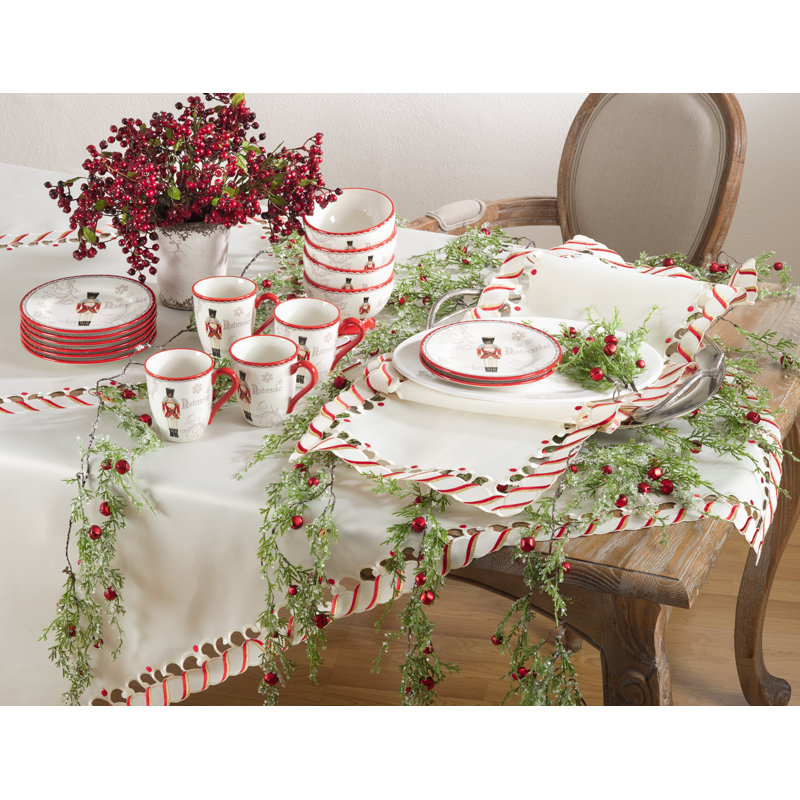 The Holiday Aisle® Candy Cane Table Runner & Reviews | Wayfair