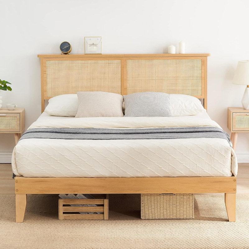 Ivy Bronx Wicker / Rattan Bed Frame | Wayfair