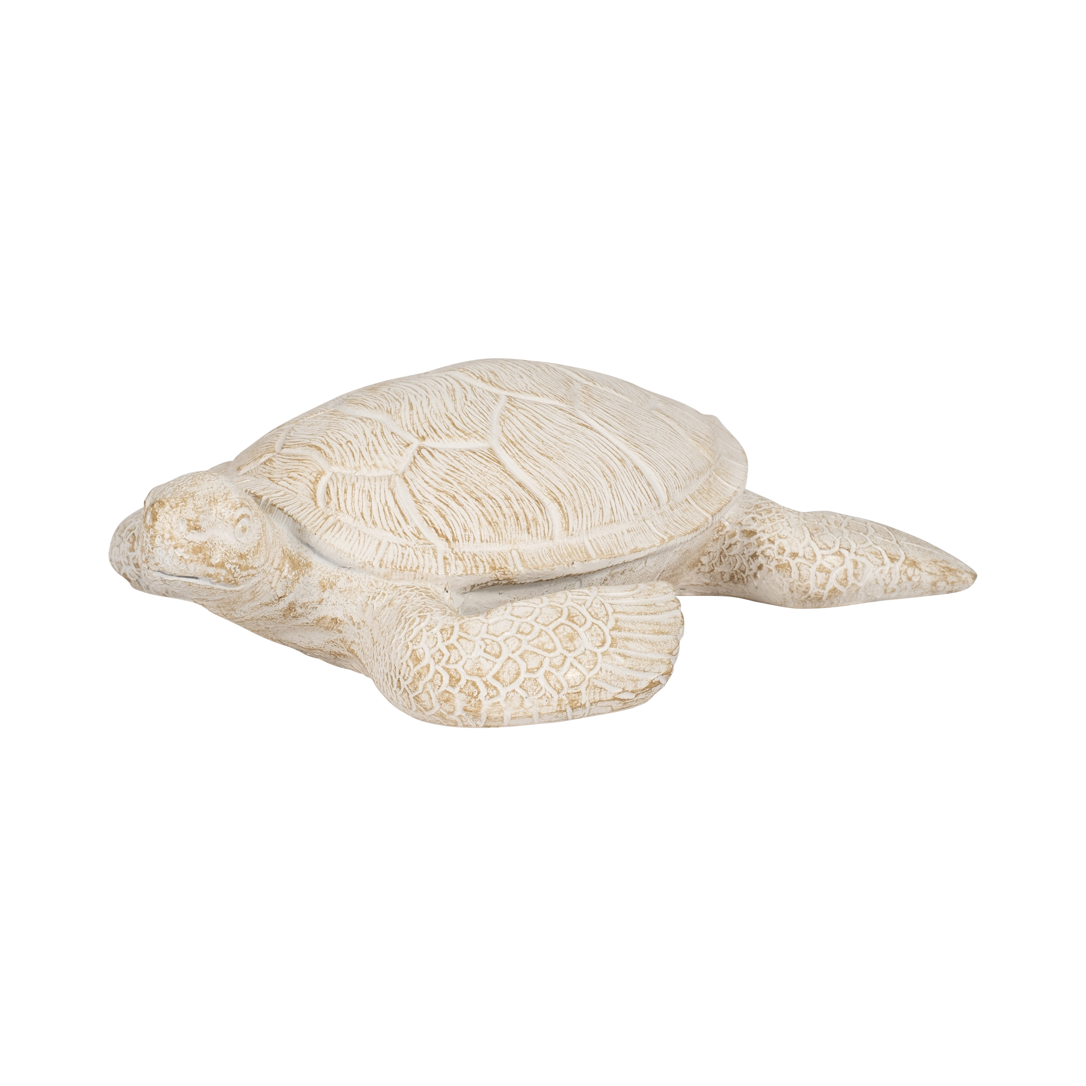 Bayou Breeze 10'' Sea Turtle Figurine, Elegant Ivory Item Decor - 10" x ...