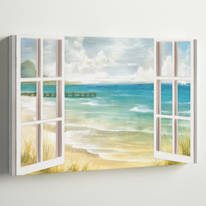 Sand & Stable Open Windows To Beach Paradise On Canvas Print & Reviews ...
