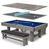 Hathaway Games Hathaway Logan Stylish 7 Ft Multi Game Pool Table Combo ...