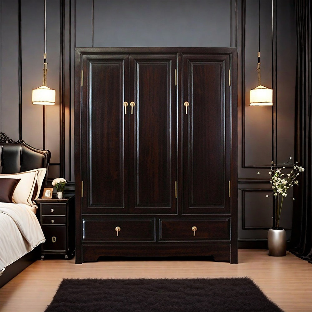 Parttlion Chinese style retro country style wardrobe | Wayfair