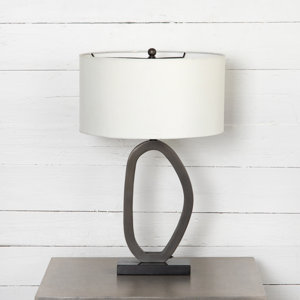 Robert Abbey Metal Ring Table Lamp with Stone Base | Perigold