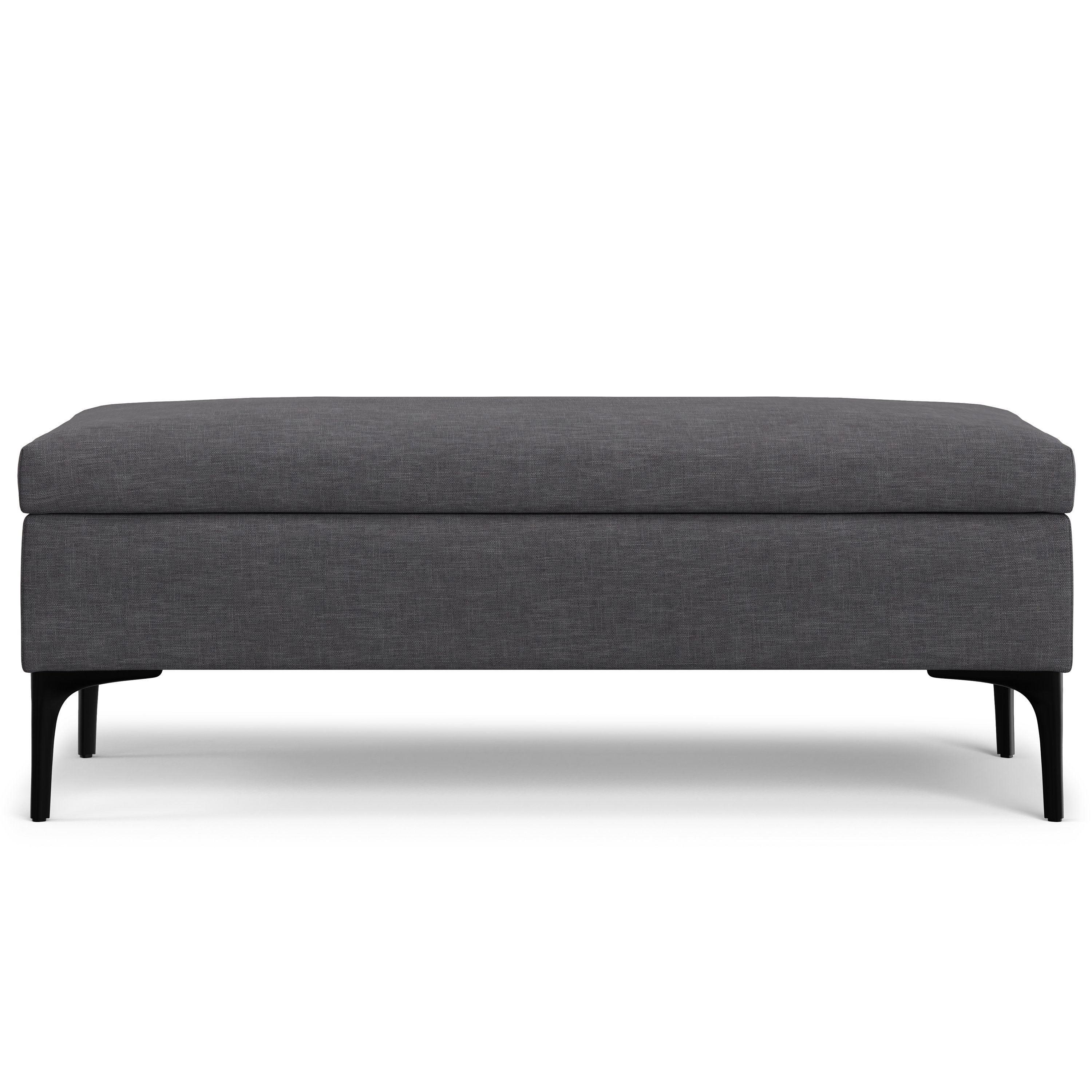 Simpli Home Rebecca Large Coffee Table Storage Ottoman With Lift Up Lid ...