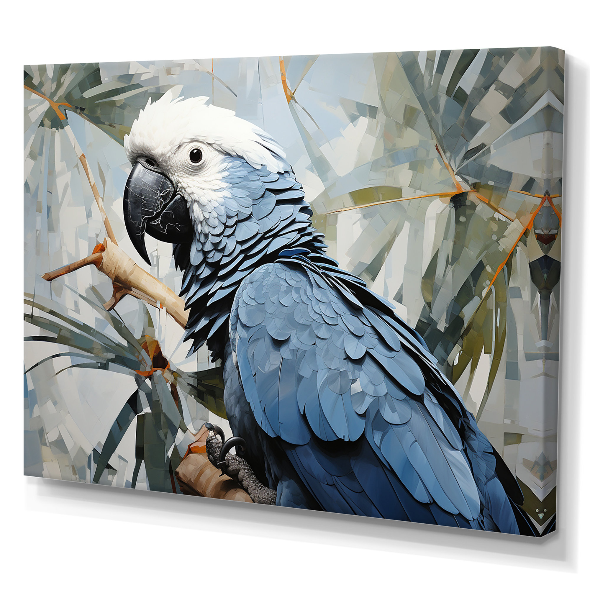 Bay Isle Home™ Blue Parrot Tropical Forest Rhapsody - Parrot Canvas ...