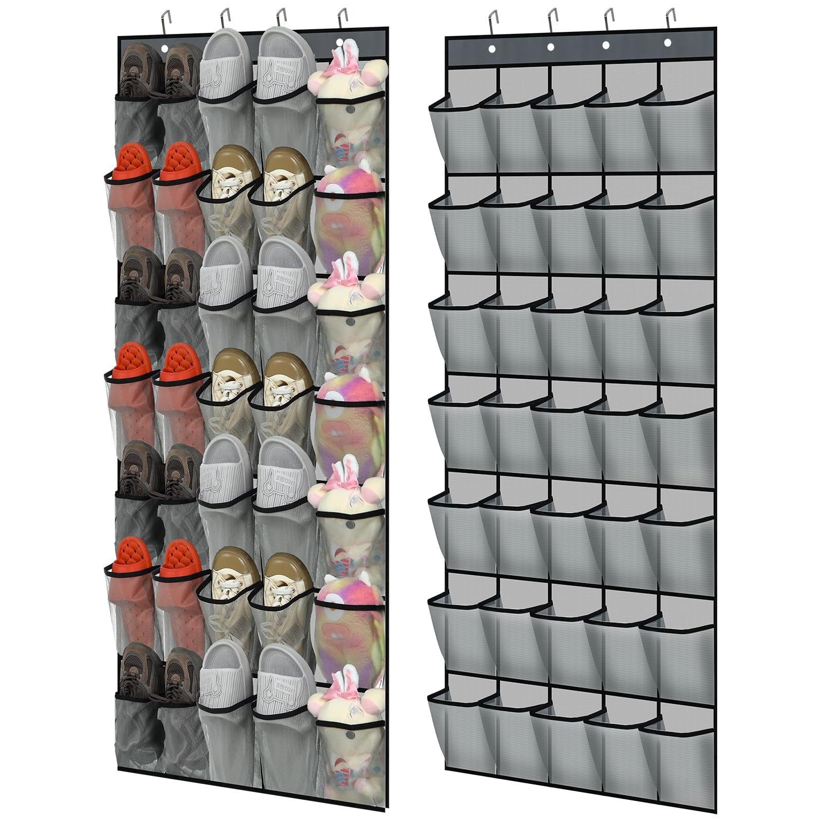 Latitude Run® 2-Pack, Large Over-The-Door Shoe Rack, Hanging Shoe Rack ...