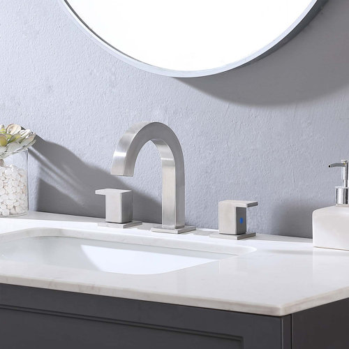 TAYANUC Widespread Bathroom Faucet 3 Hole, 2-Handle Bathroom Sink ...