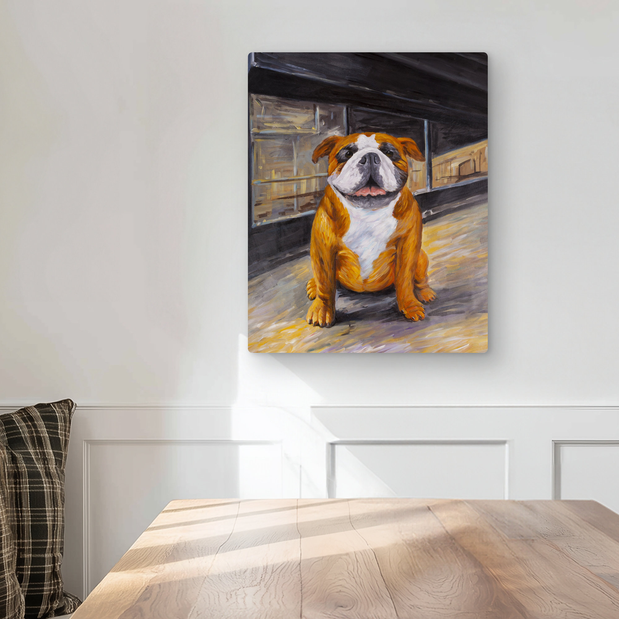 Begin Edition International Inc. Smiling Bulldog - Modern Metal Print ...