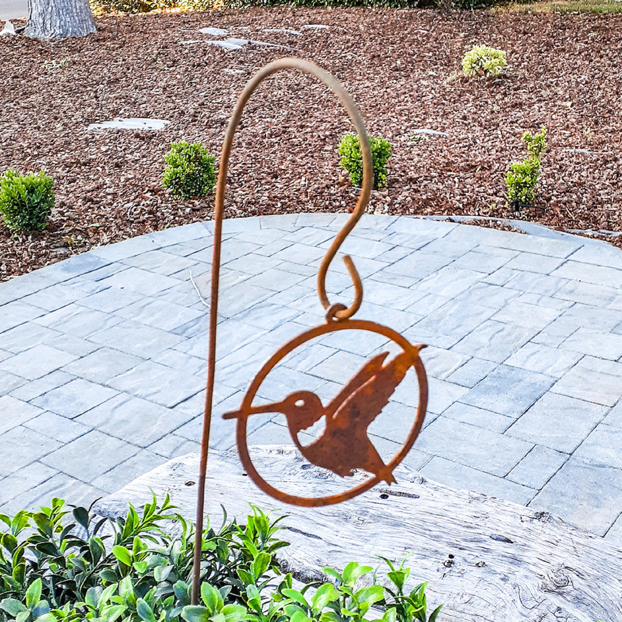 August Grove® Metal Rustic Humming Garden Stake | Wayfair