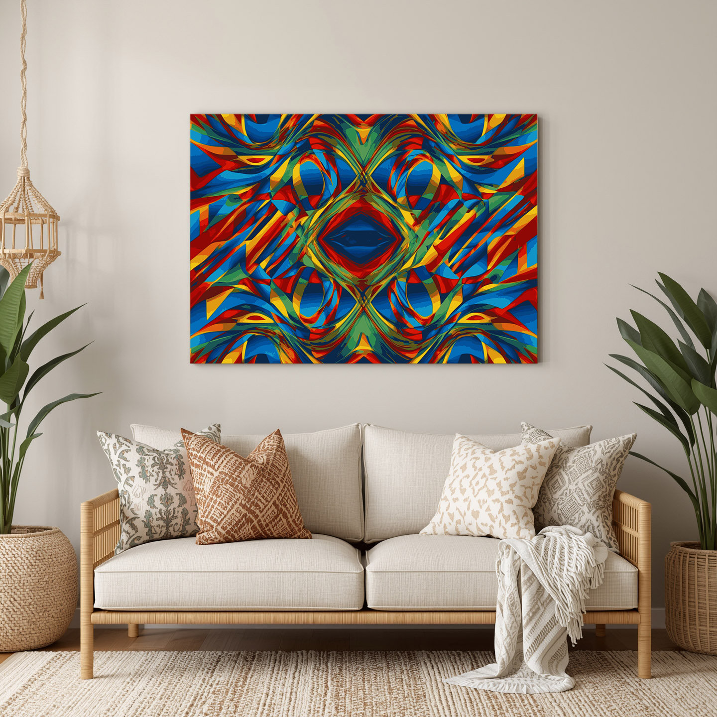 Brayden Studio® Op Art 44 Blue Metal Wall Art | Wayfair