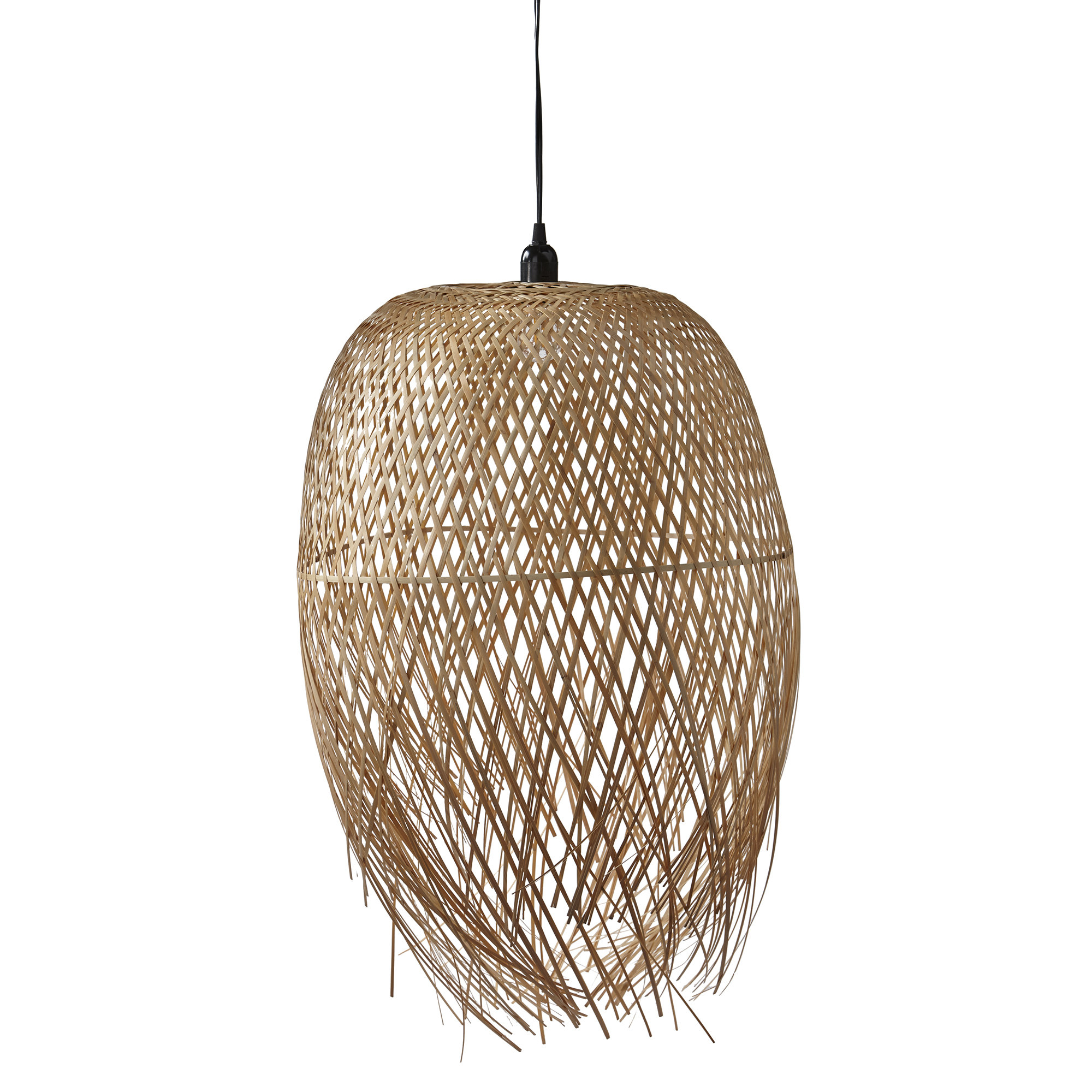 The Holiday Aisle® Birds Bamboo Wvn Pendant Lamp | Wayfair