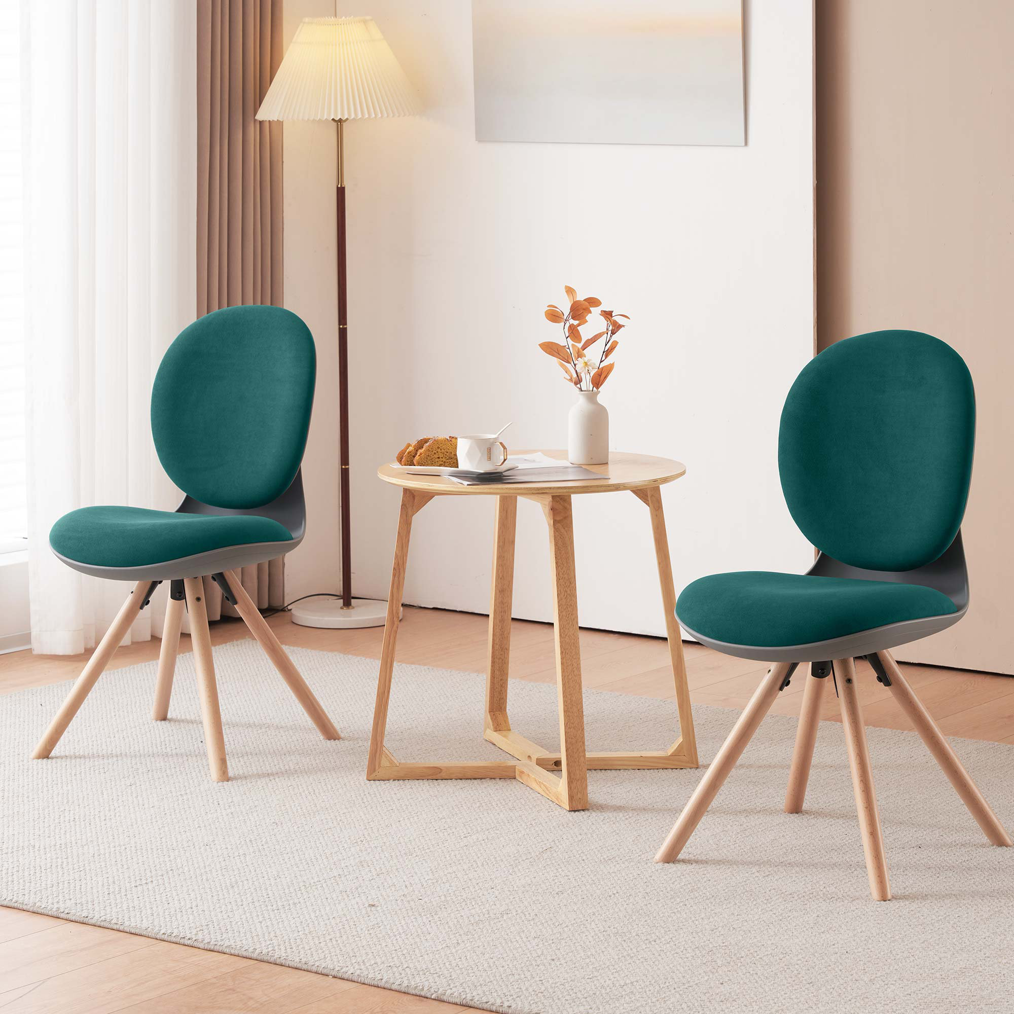 George Oliver Velvet Solid Back Side Chair & Reviews - Wayfair Canada