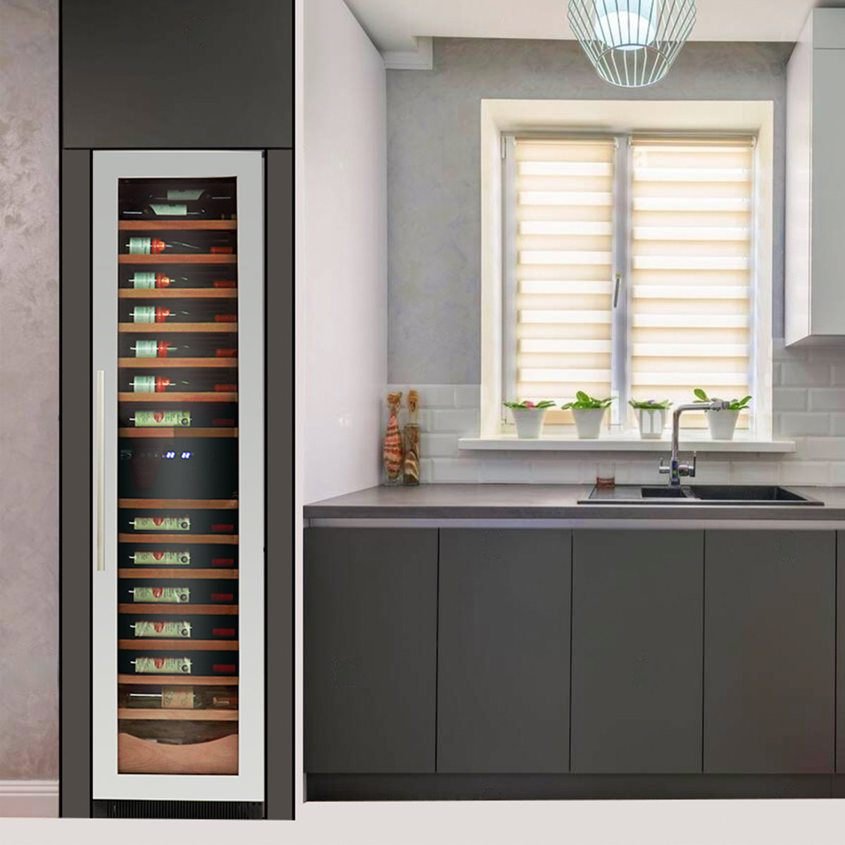 Kenmore Elite 18" 111 Bottle Dual Zone Compressor Built-In/Freestanding ...