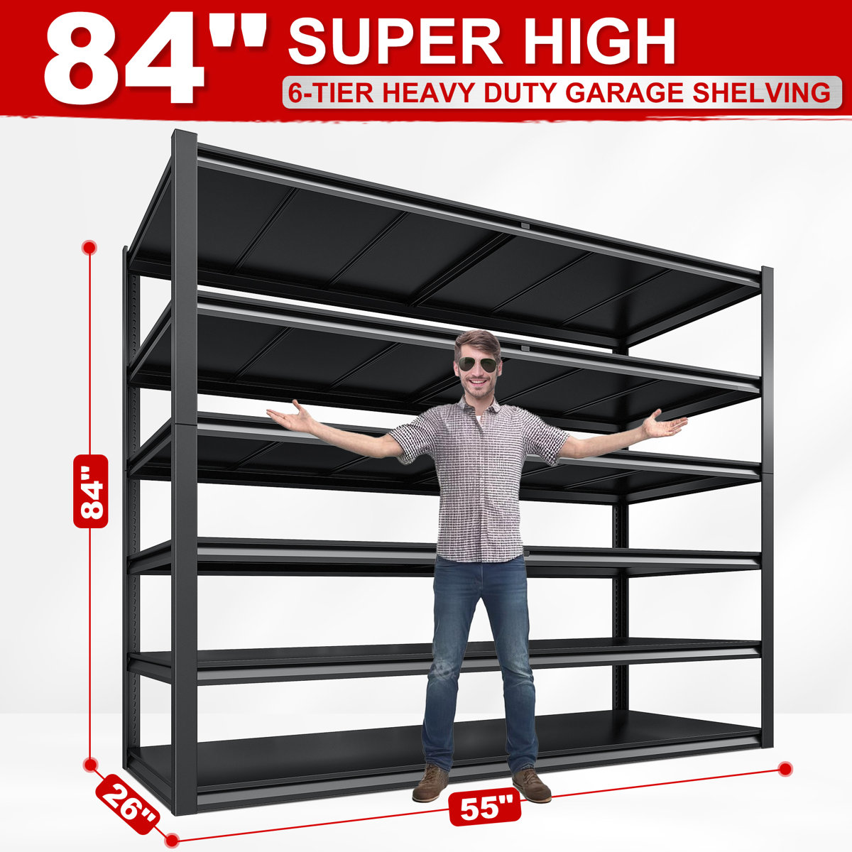 WFX Utility™ 3500LBS Garage Shelving Storage Shelves Heavy Duty ...