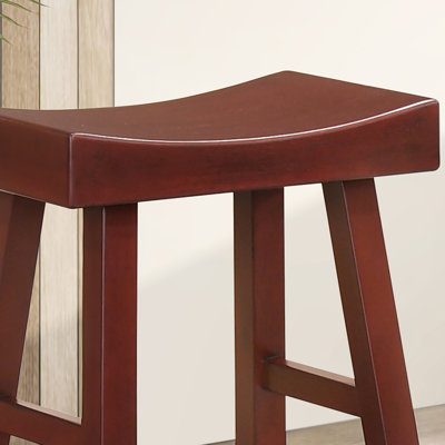 Darby Home Co Melvyn Solid Wood Bar & Counter Stool & Reviews | Wayfair