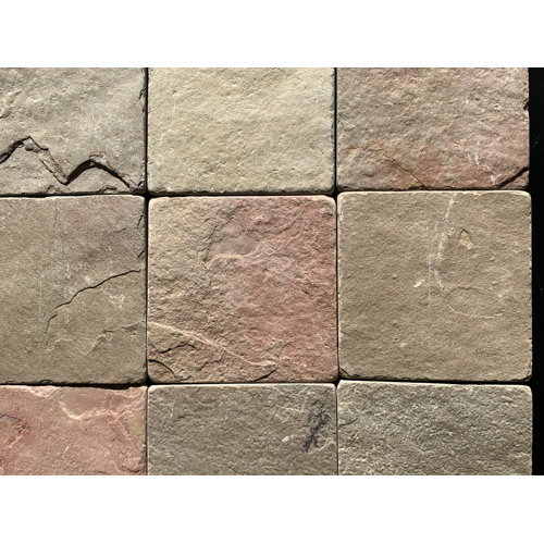 The Tile Square 4" x 4" Beveled Slate Stone Look Wall & Floor Tile ...