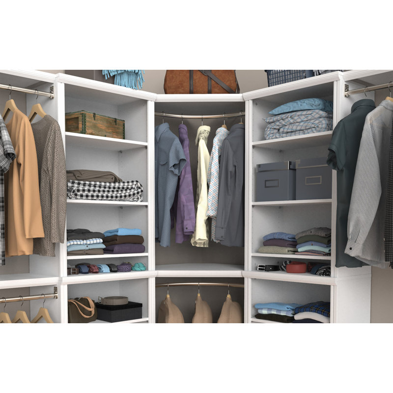 ClosetMaid Impressions 28 inch White Corner Shelf Kit | Wayfair