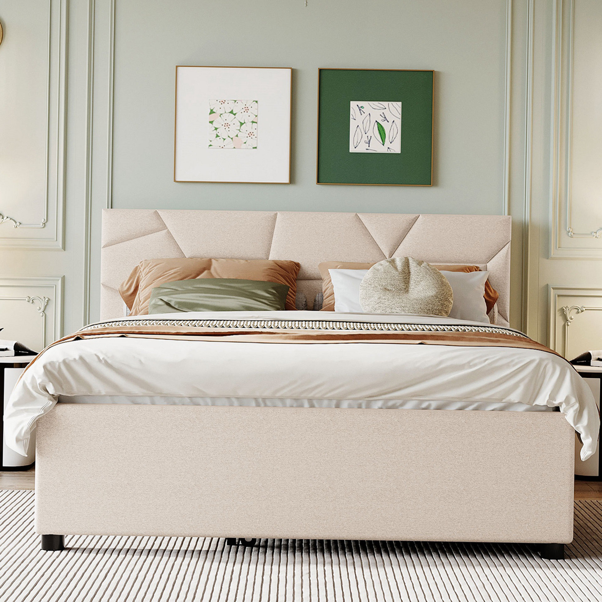 Latitude Run® Dilma Queen Upholstered Standard Bed | Wayfair