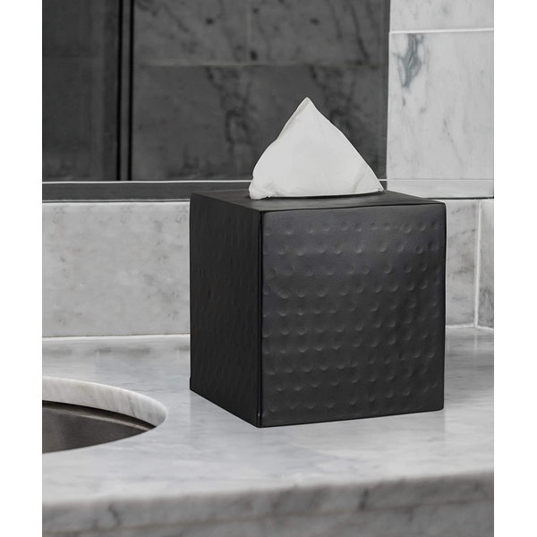 Monarch Abode Hand Hammered Metal Tissue Box Cover & Reviews | Wayfair