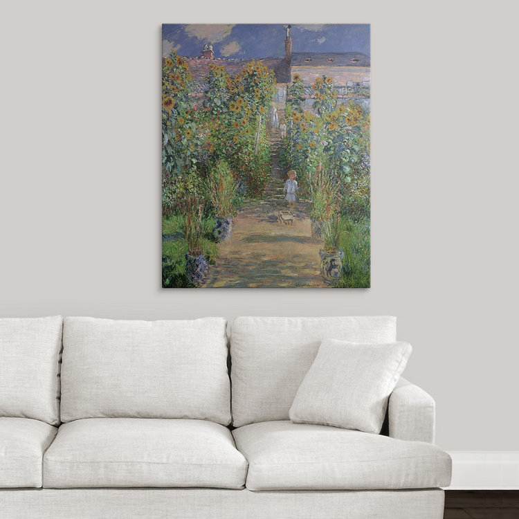The Twillery Co.® 'The Artists Garden at Vetheuil, 1880' by Claude ...