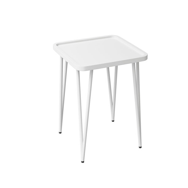 Gian Square Side Table, Small Side Table for Small Spaces, Small Metal ...
