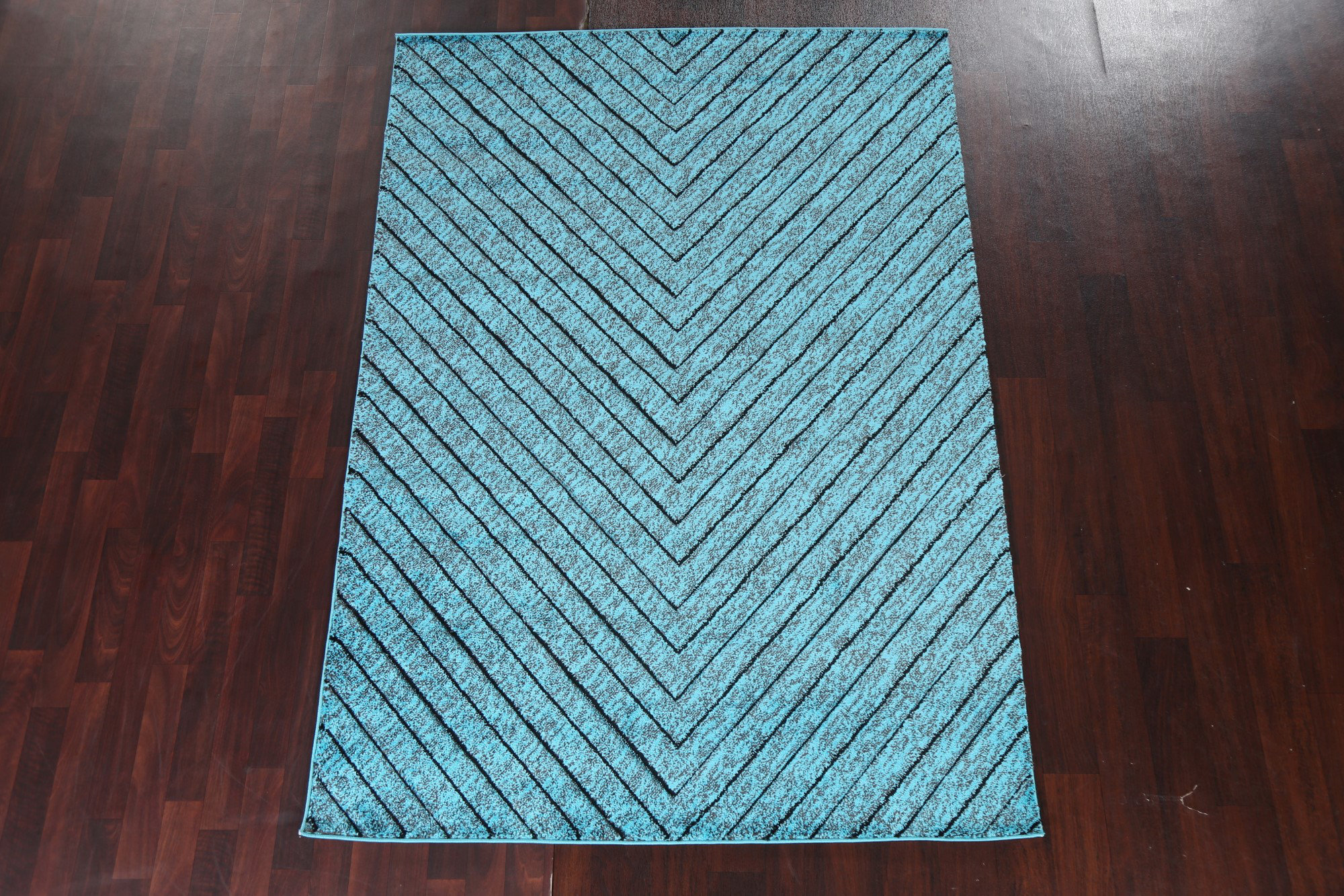 Latitude Run® Turquoise Contemporary Blue Transitional Oriental Area ...