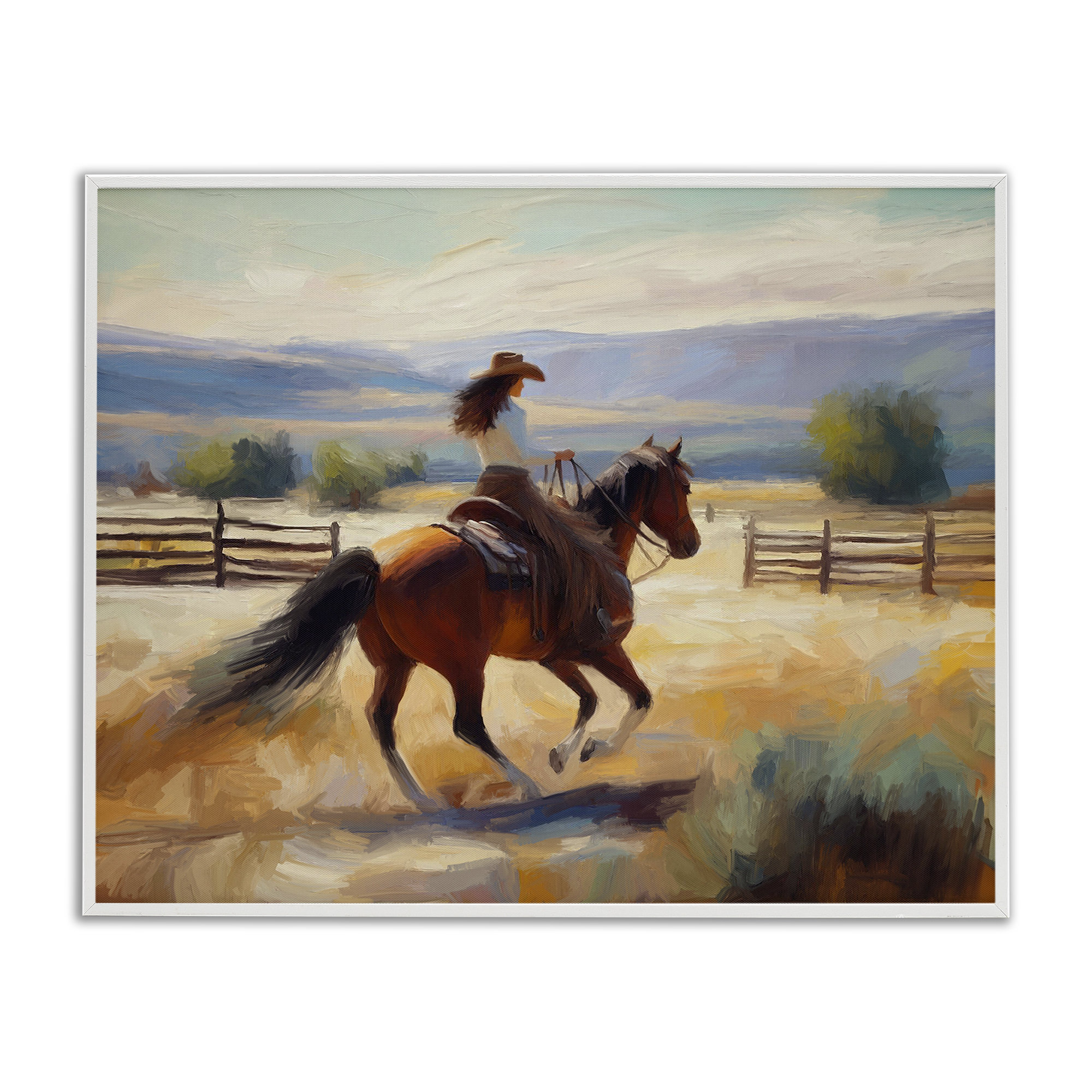 Ophelia & Co. Ride Like The Wind Framed Giclee Art by Ramona Murdock ...