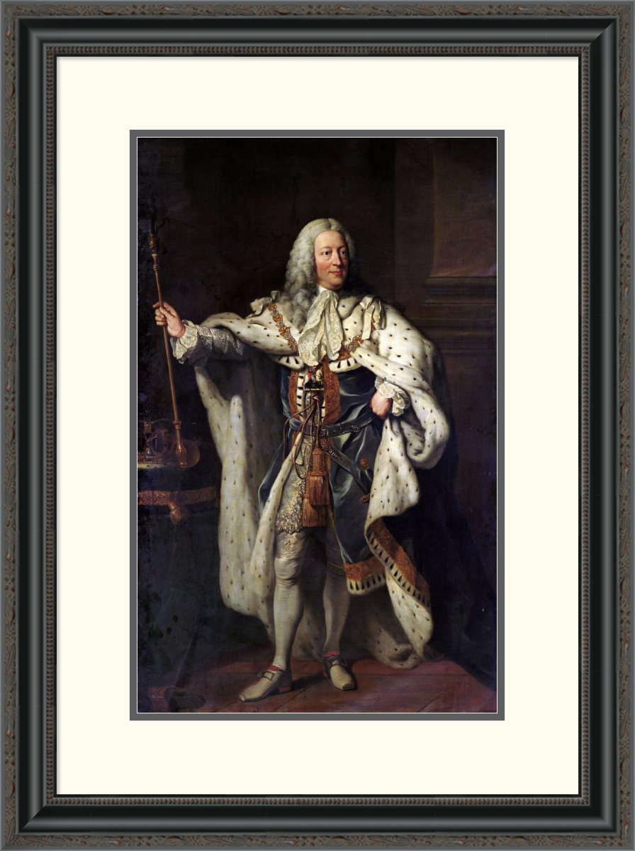 Global Gallery 'Portrait of King George II' by John Shackleton Framed ...