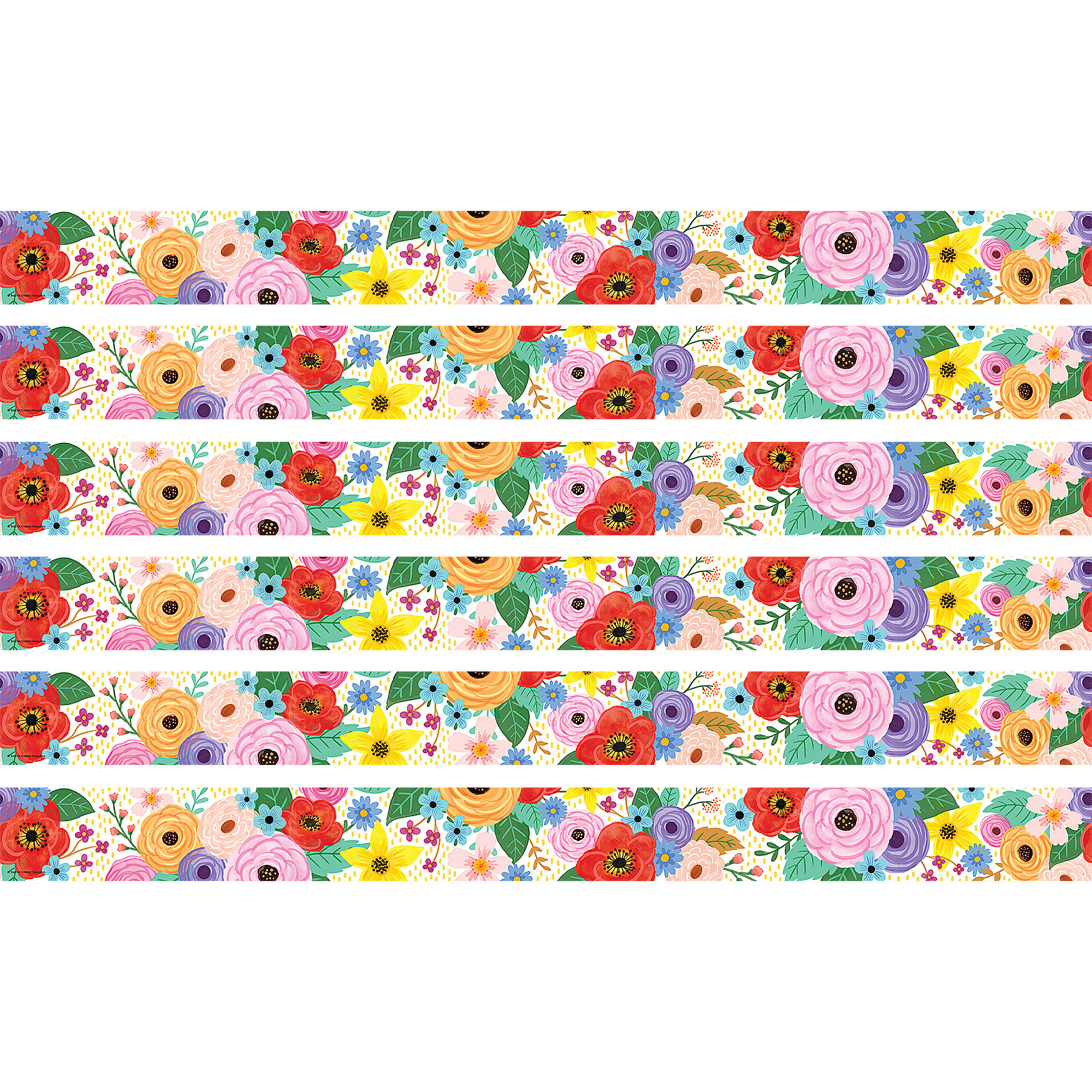 Teacher Created Resources Wildflowers Straight Border Trim | Wayfair