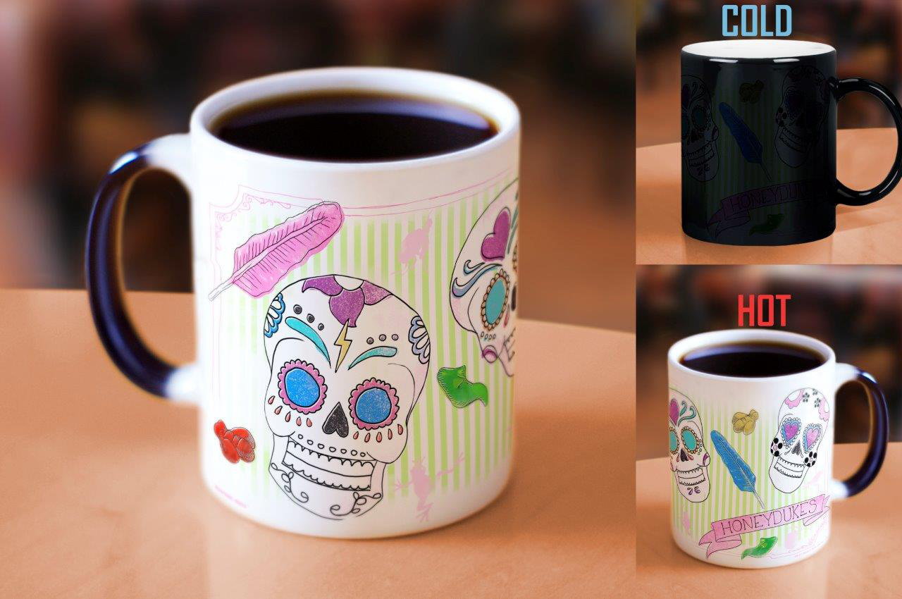 Morphing Mugs Harry Potter Honeydukes Sugar Skull Morphing Mugs Heat ...