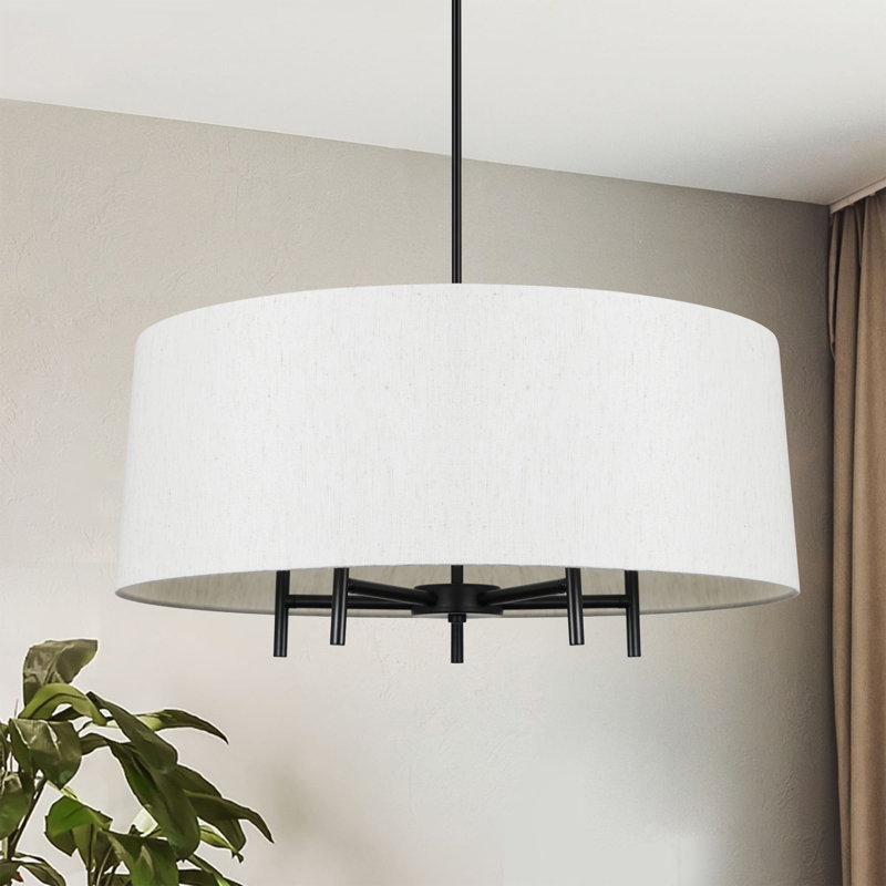 Ebern Designs 5-light Drum Chandelier Dining Room Light Drum Lighting ...