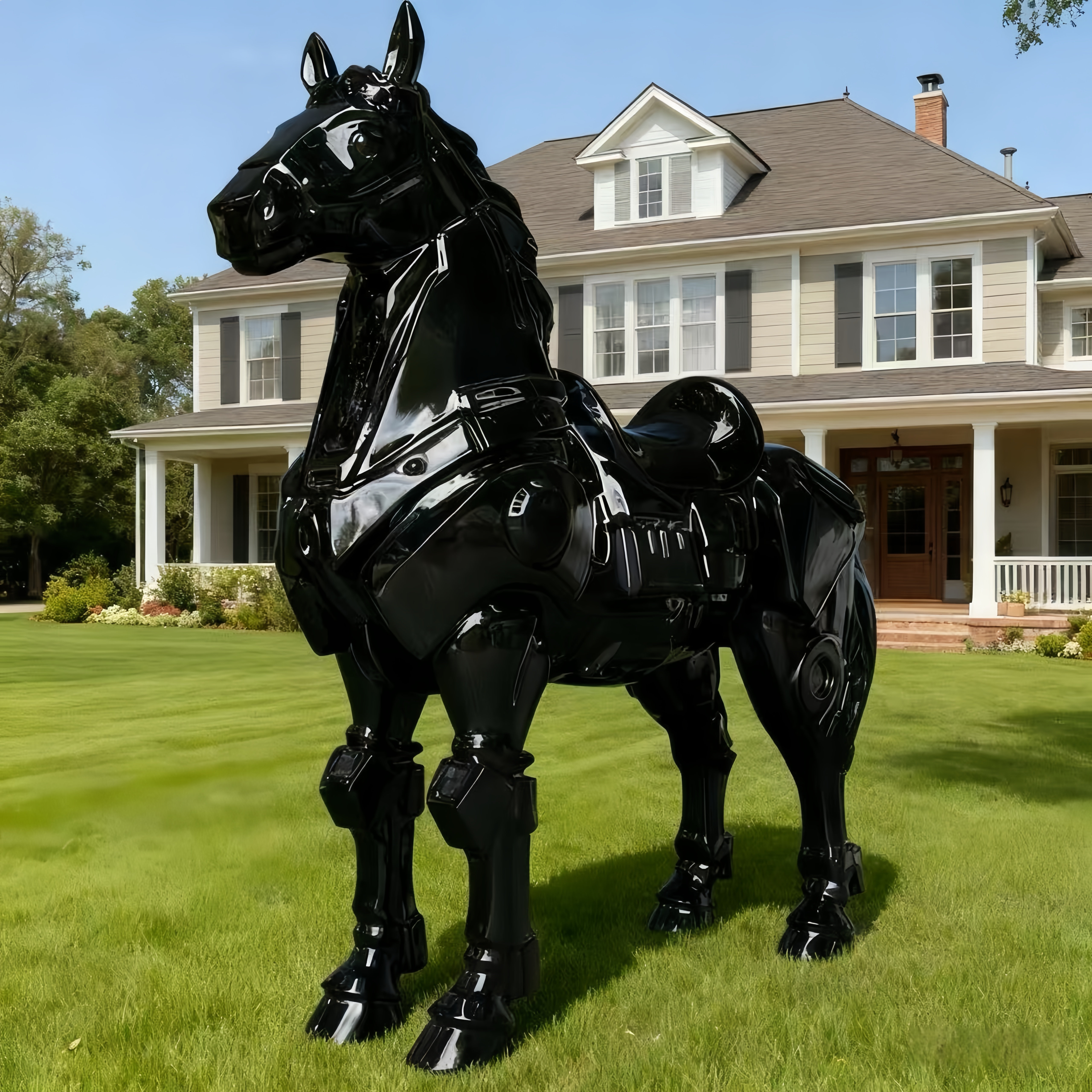 Arlmont & Co. Mech Horse Figurines & Sculptures - Wayfair Canada