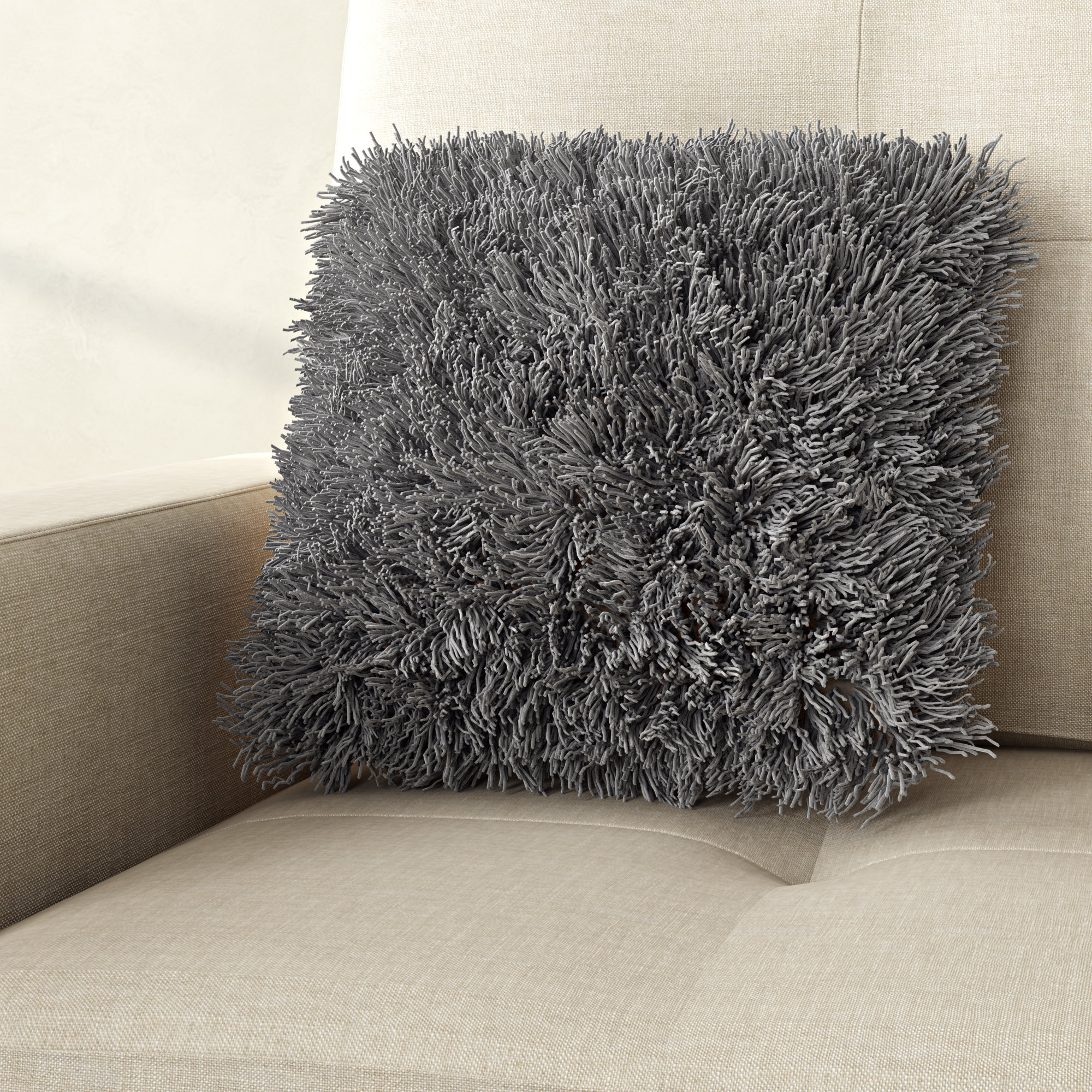 Nourison Shag Shag Throw Pillow & Reviews | Wayfair