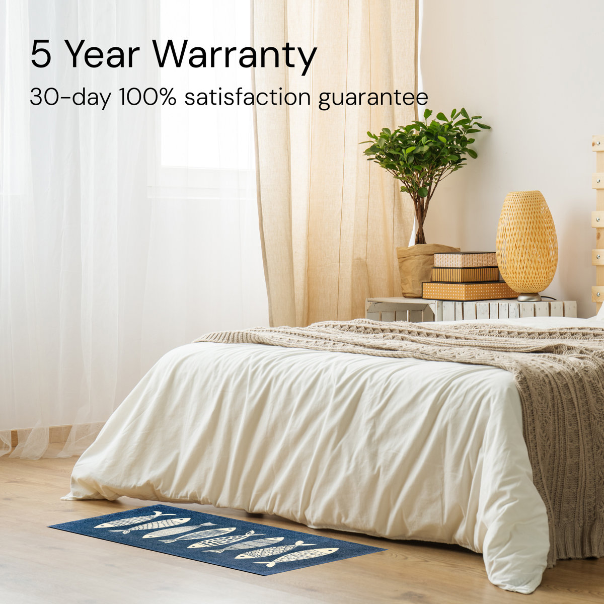 Beachcrest Home™ wash+dry Fish Tango Washable Rug, 2x3 | Wayfair