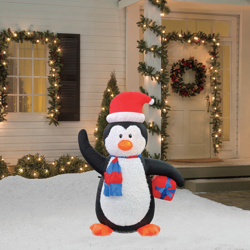 The Holiday Aisle® Outdoor Penguin Inflatable & Reviews | Wayfair