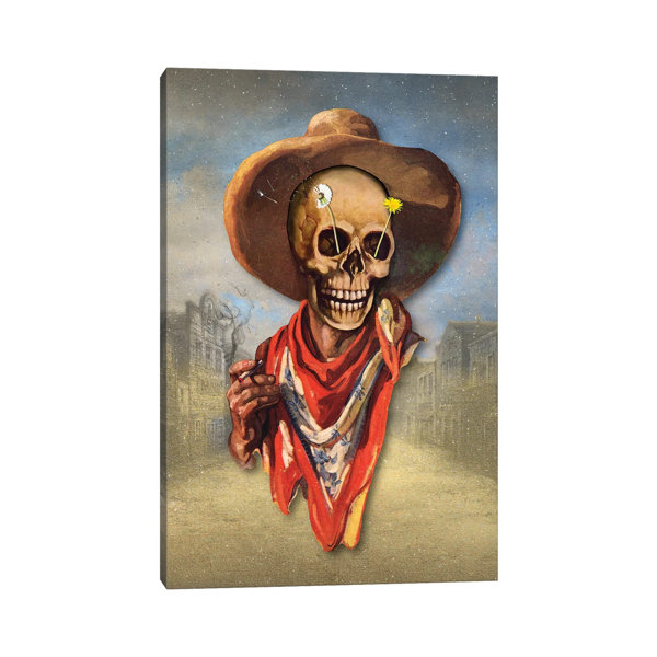 Happy Larry Dead West by Figaro Many - Wrapped Canvas Painting ...