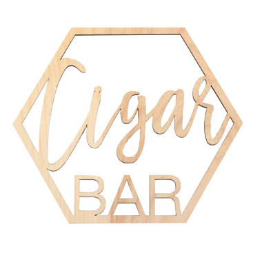 The Party Aisle™ Cigar Bar Sign Wall Décor - Wayfair Canada