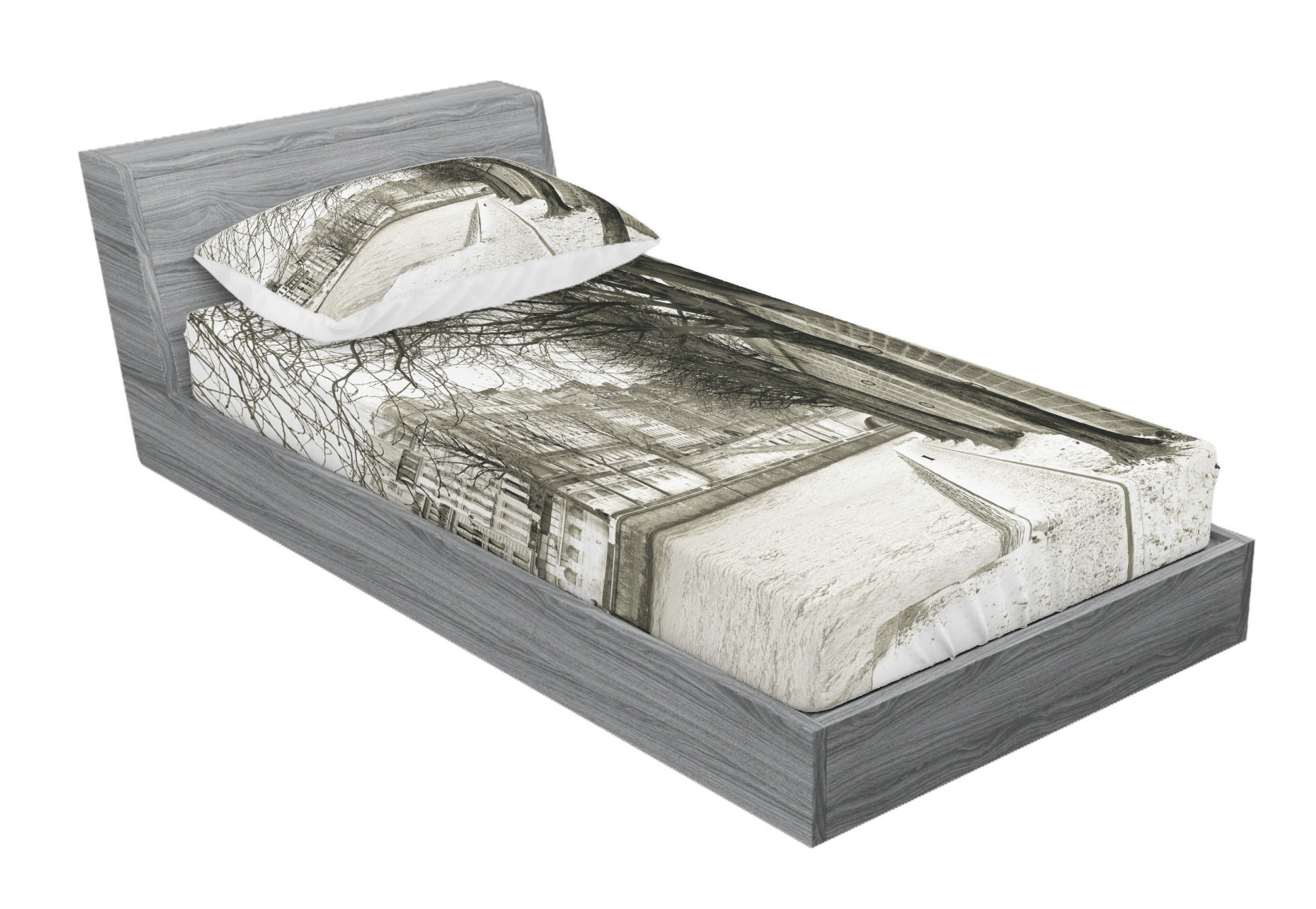 Ambesonne Seine River Sheet Set | Wayfair