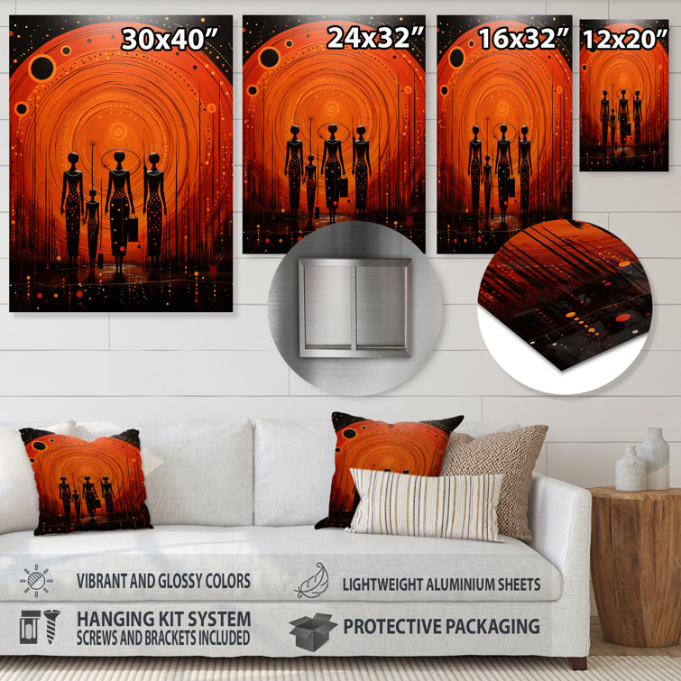 Red Barrel Studio® Décoration tribale ancienne en tribus africaine III ...