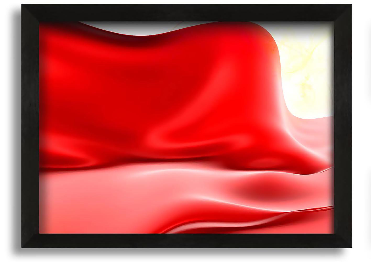 Ivy Bronx Red Silk Framed Print | Wayfair.co.uk