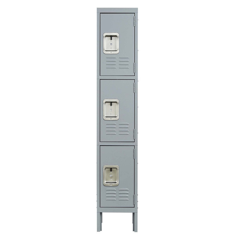 WFX Utility™ 3 Door 66"H ltimate Metal Storage Locker Cabinet 2-Tier ...