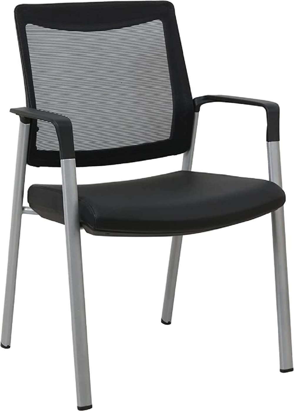 GM Seating Stackable Reception Guest Chair with Metal Frame, Leather ...