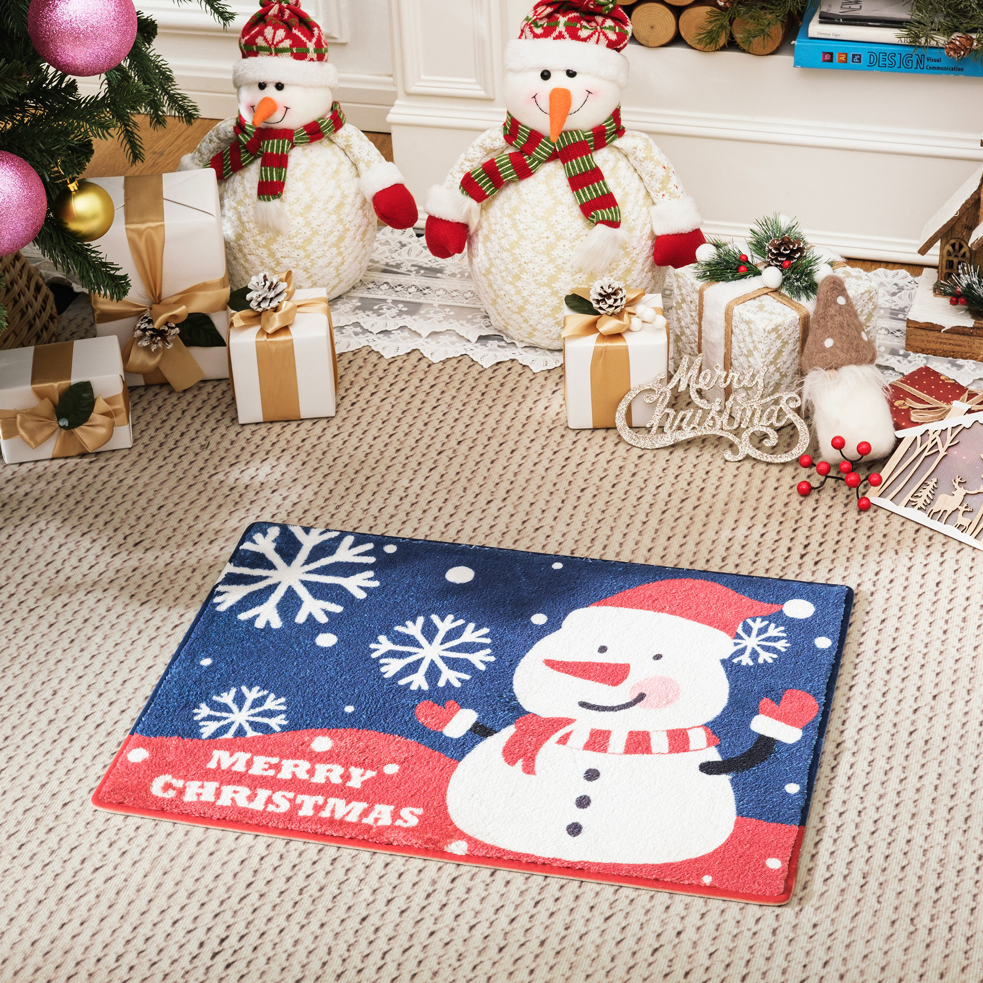 The Holiday Aisle® Jedi Christmas Santa Bath Rug | Wayfair
