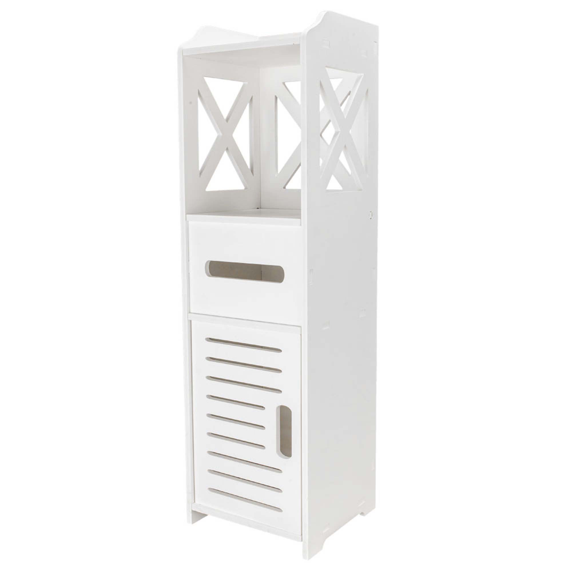Breakwater Bay Waterproof Single Door Two Tier Bathroom Cabinet | Wayfair