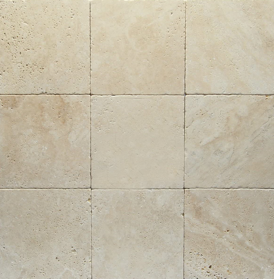 SB TILE AND STONE Travertine 12" x 12" Beveled Stone Look Tile | Wayfair