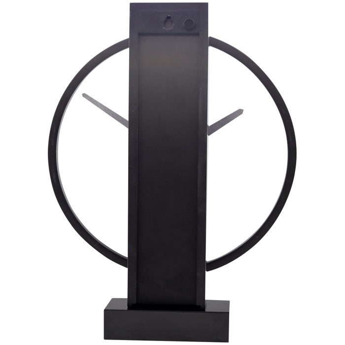 Nextime Carl Modern & Contemporary Analog Solid Wood Tabletop Clock ...