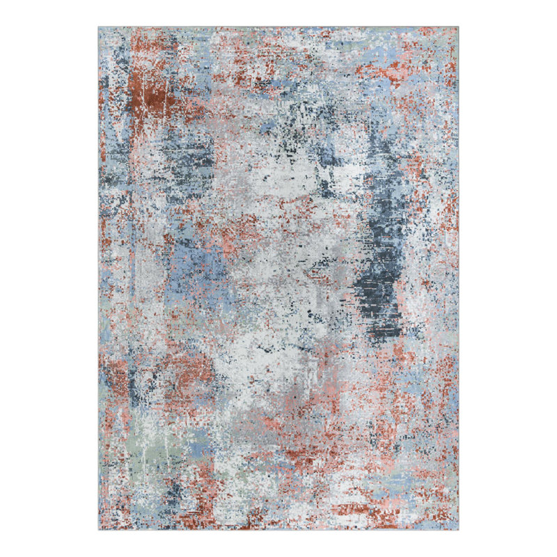 Trent Austin Design® Hankinson Abstract Machine Woven Polyester Area ...