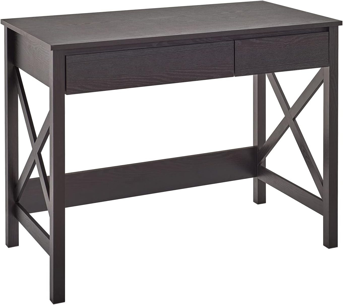 Gracie Oaks Design Writing Desk Console Table With Drawers, Black ...